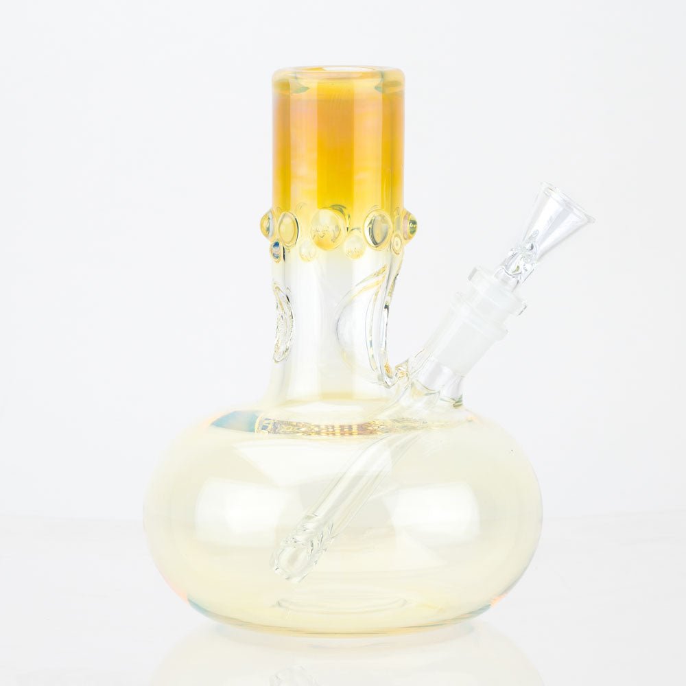 Round Glass Widely Round Silver Fumed Bubble Beaker | Empire Smokes