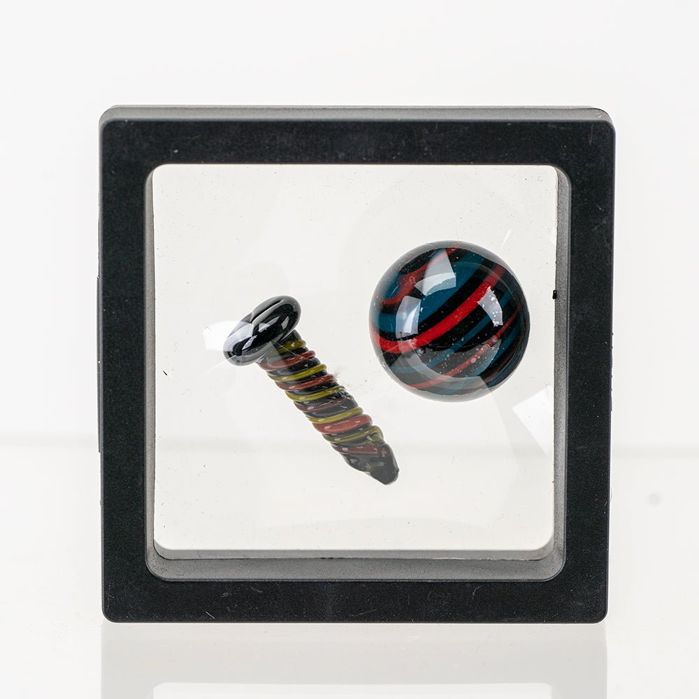 Temple Quartz Blackwater Screw Marble Set | Empire Smokes